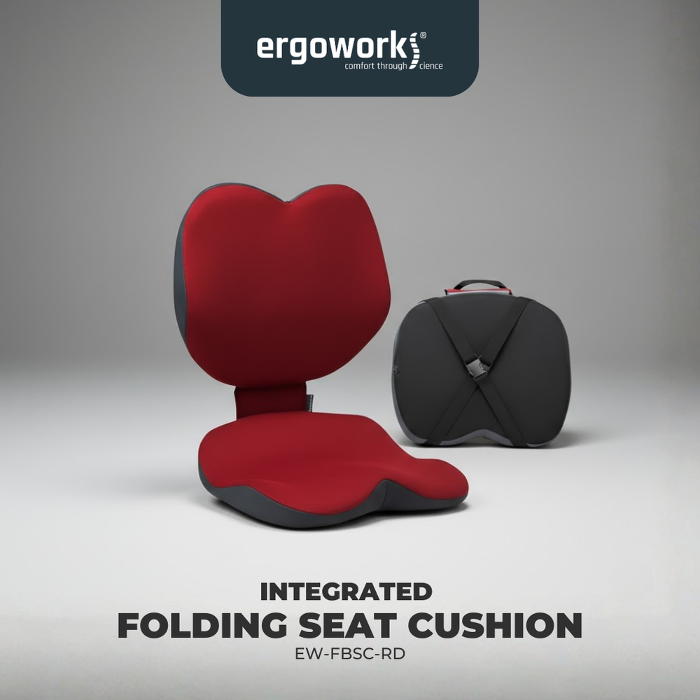 Ergonomic Back Rest Seat Cushion for Backbone Pain Support | Ergoworks