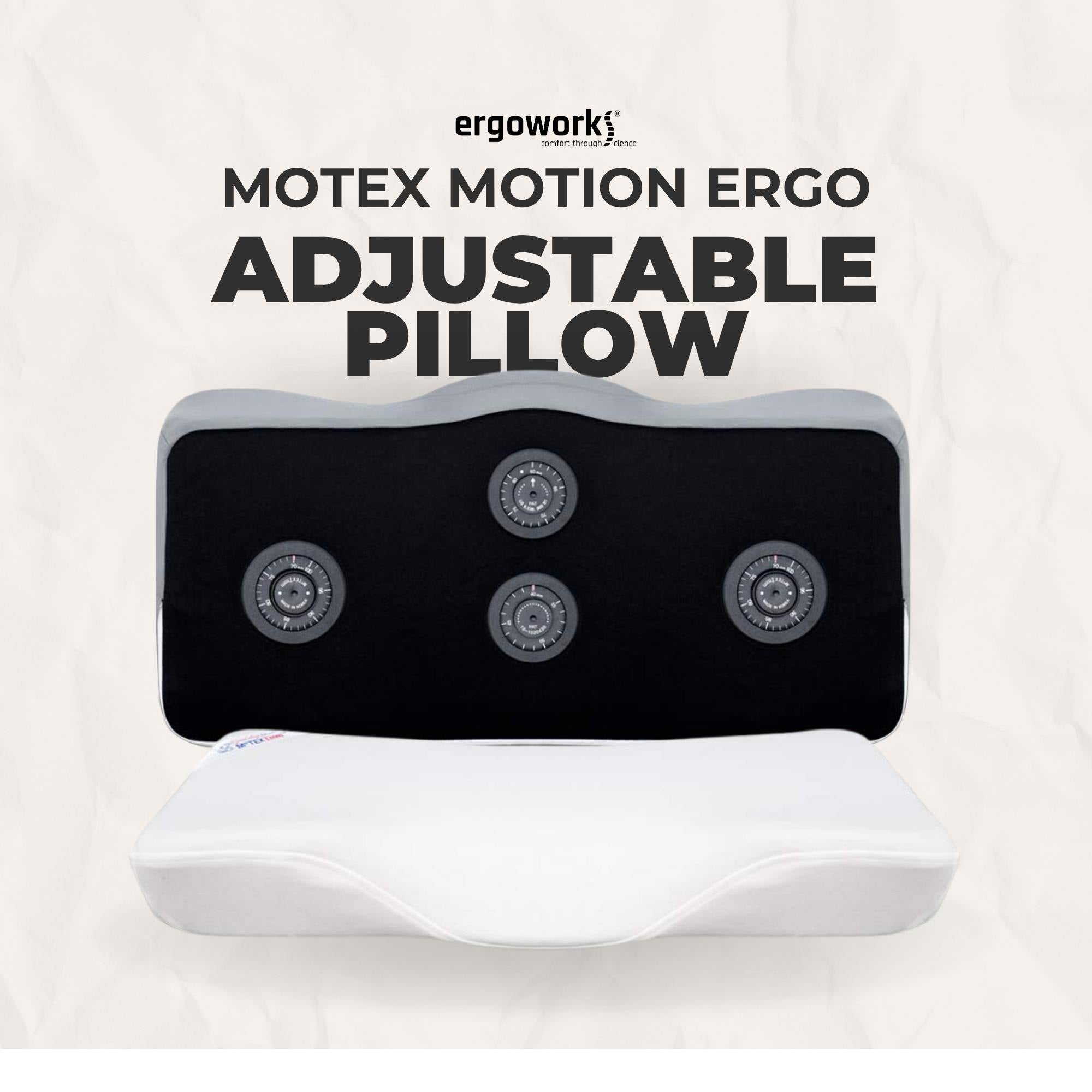 MOTEX - MTWH-MOTION-L - 1MM MOTION ERGO ADJUSTABLE PILLOW (SIZE S,M,L)
