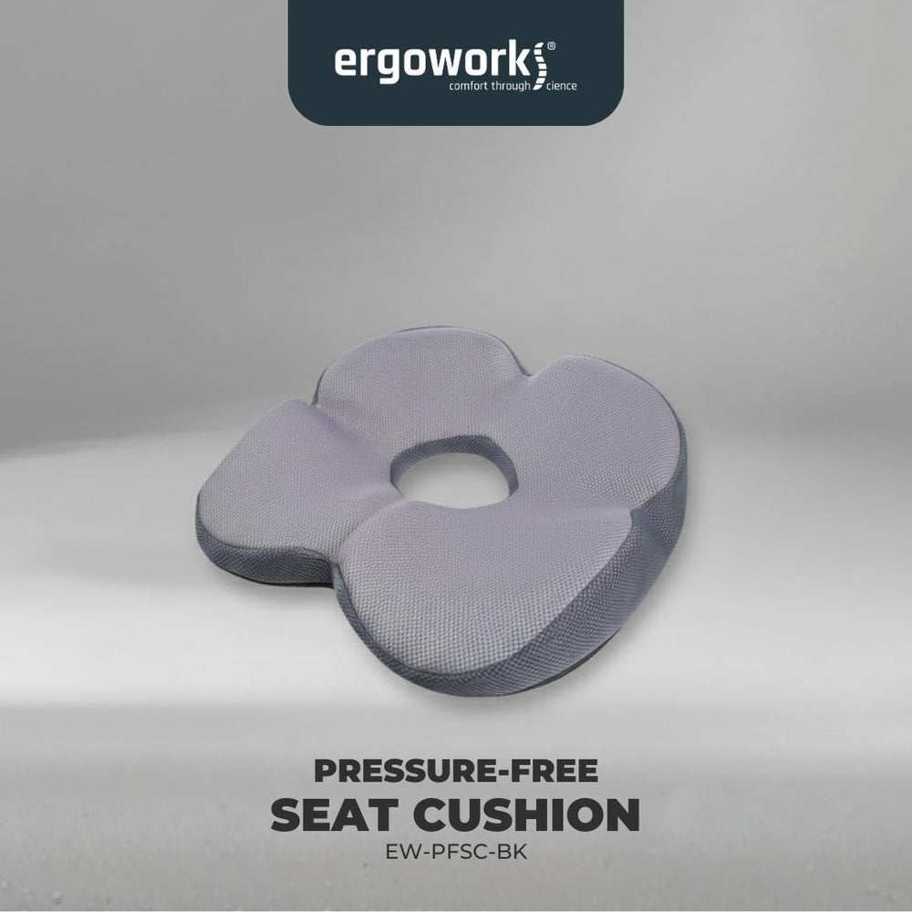 Ergonomic Back Rest Seat Cushion for Backbone Pain Support | Ergoworks